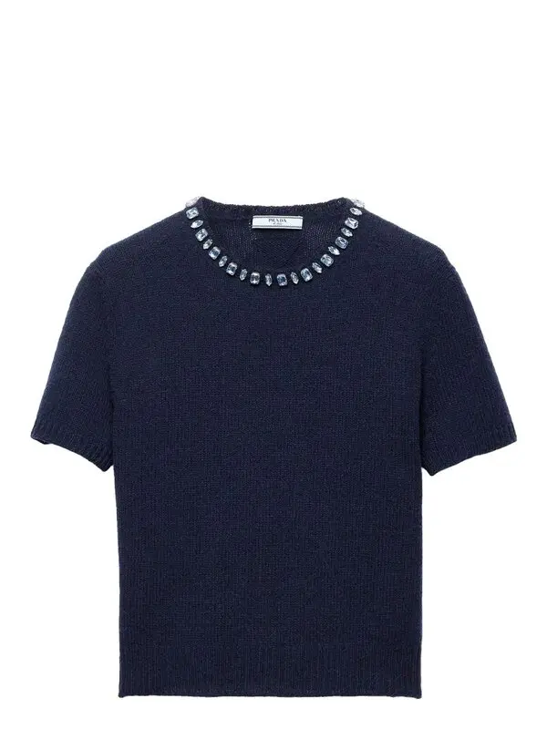 Prada Crew Neck Sweater - Blue