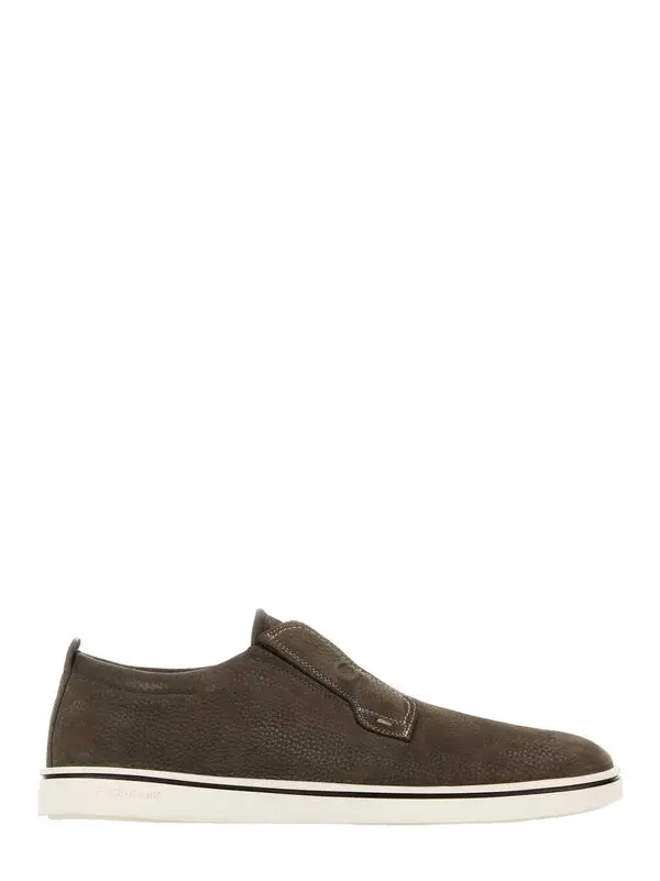 FERRAGAMO Suede Alfie Slip Ons - Brown