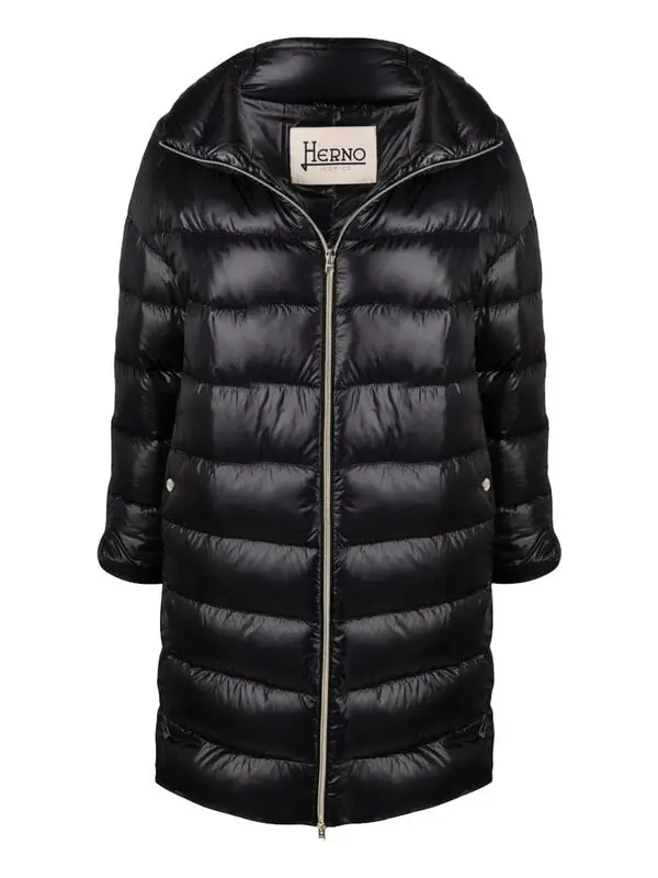 Herno Single Breasted Coat - Black