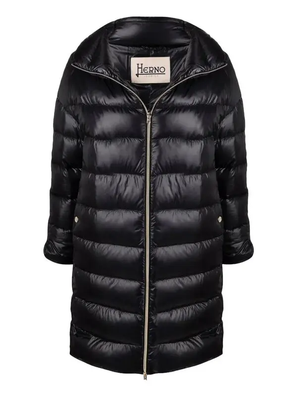 Herno Single-breasted Coat - Black