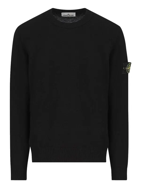 Stone Island Wool Sweater - Black