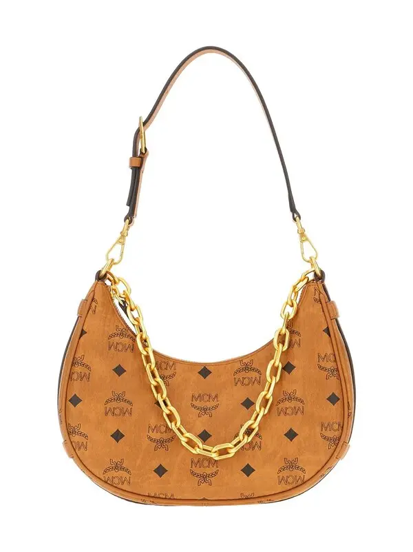 Mcm Monogram Hobo Shoulder Bag - Multicolor