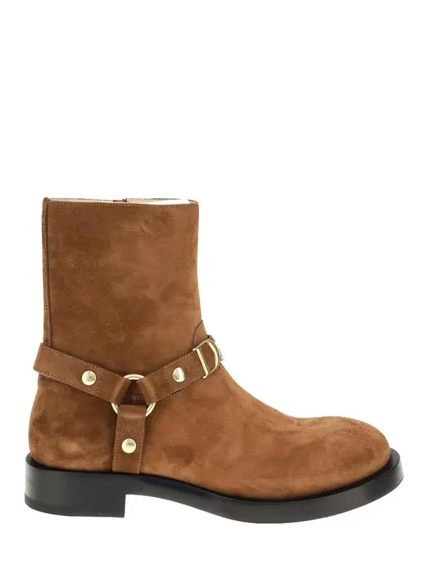 Dior Suede Bolt Boots - Multicolor