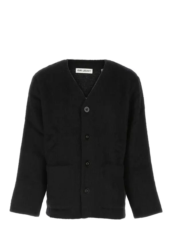Our Legacy Wool Blend Cardigan - Black
