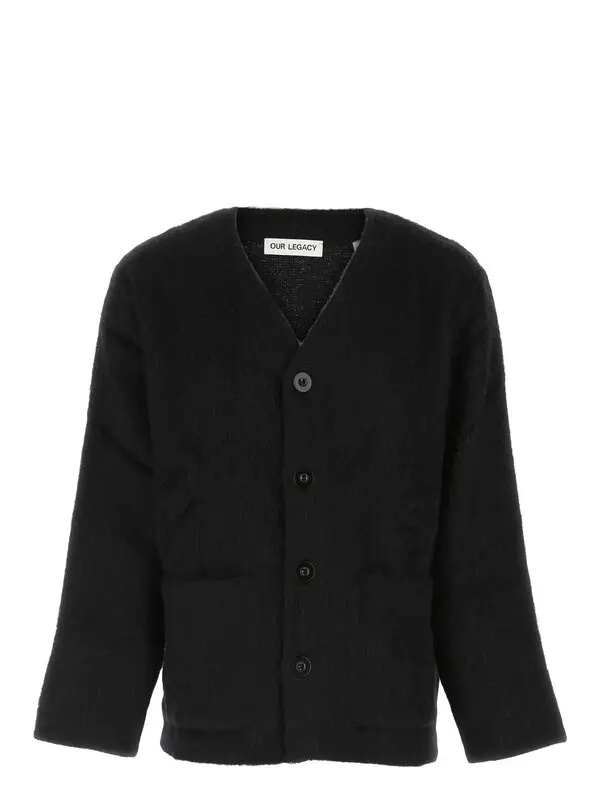 Our Legacy Wool Blend Cardigan - Black
