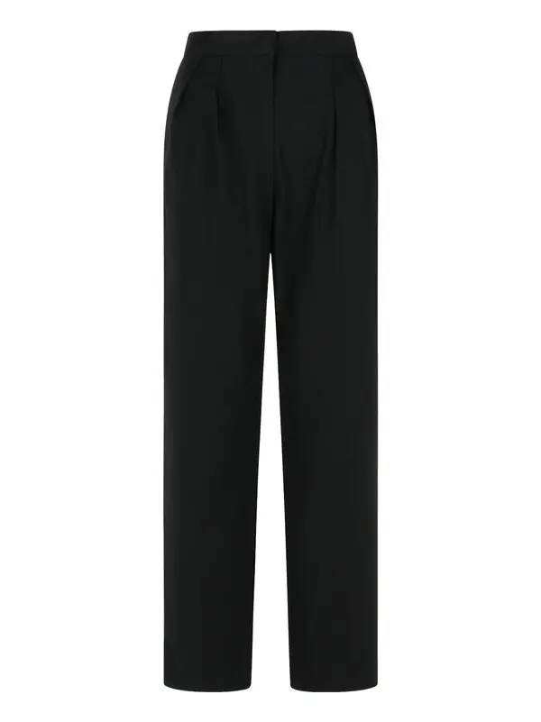 Max Mara Dede Carrot Cotton Trousers - Black