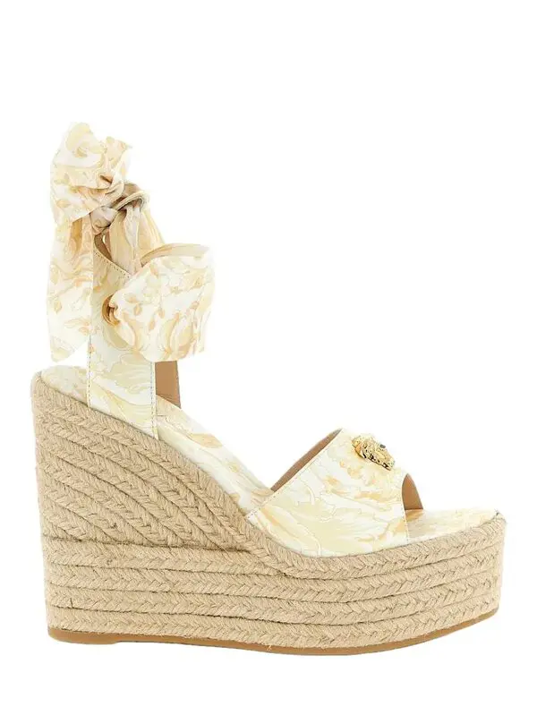Versace Baroque Medusa Wedges - Multicolor
