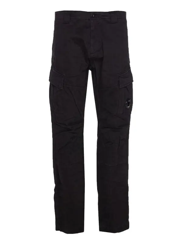 C.P. COMPANY Regular & Straight-leg Trousers - Black