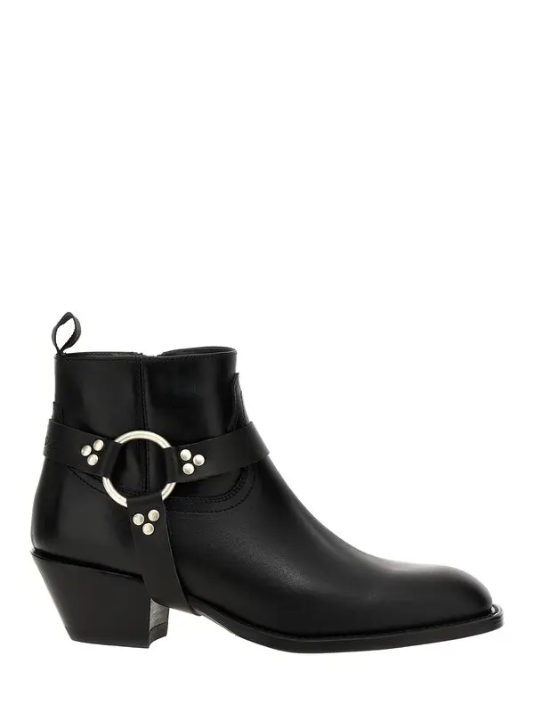 SONORA Dulce Belt' Ankle Boots - Black