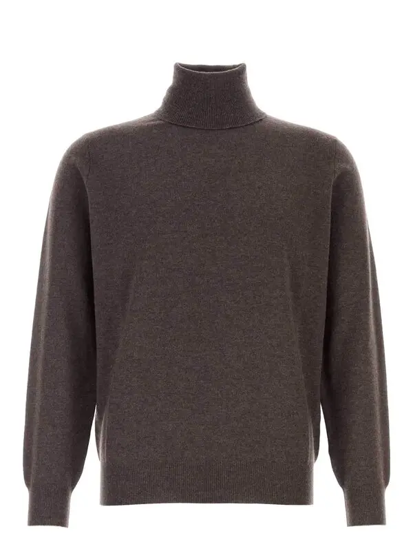Brunello Cucinelli Cashmere Turtleneck Sweater - Brown
