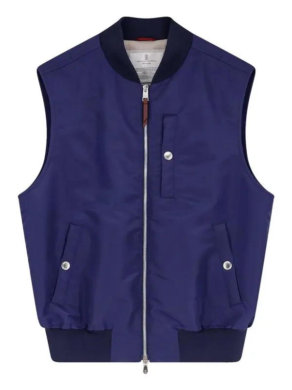 Brunello Cucinelli Water-repellent Nylon Sleeveless Jacket - Multicolor