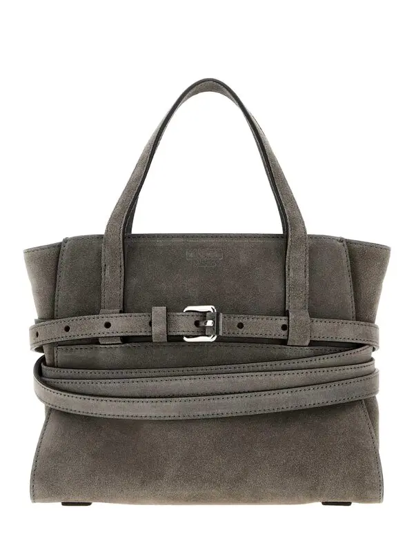 Moschino Tie Me Handbag - Gray