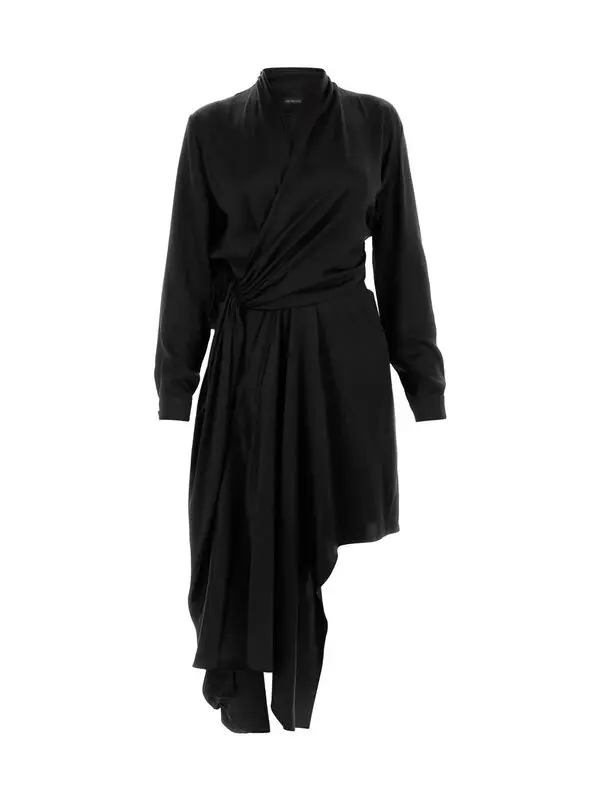 Balenciaga Satin Dress - Black