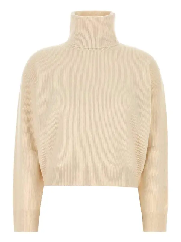 Brunello Cucinelli Sand Wool Blend Sweater - Brown