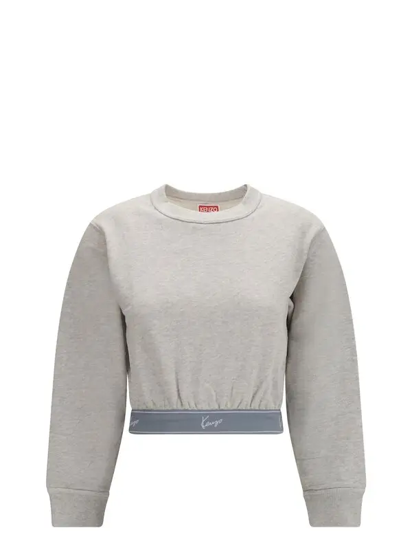 Kenzo Cropped Sweatshirt - Gray