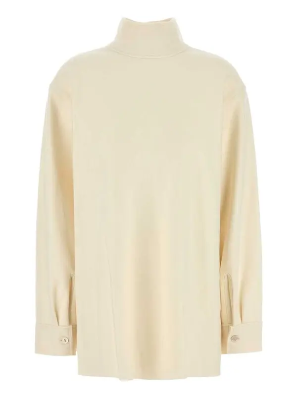 JIL SANDER Wool Blend Blouse - Yellow