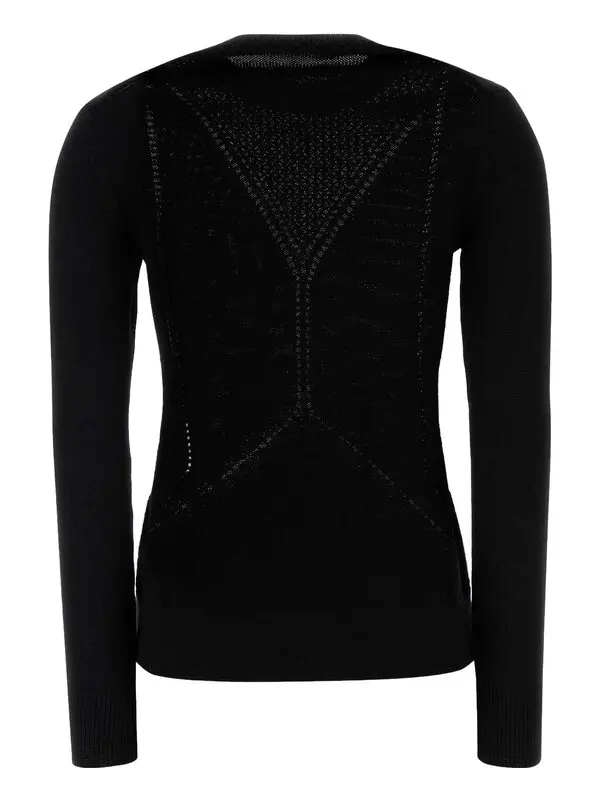 JIL SANDER Wool Blend Sweater - Black