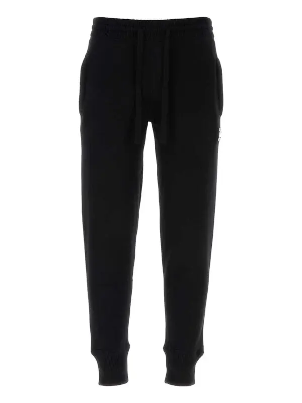 Dolce & Gabbana Wool Blend Joggers - Black