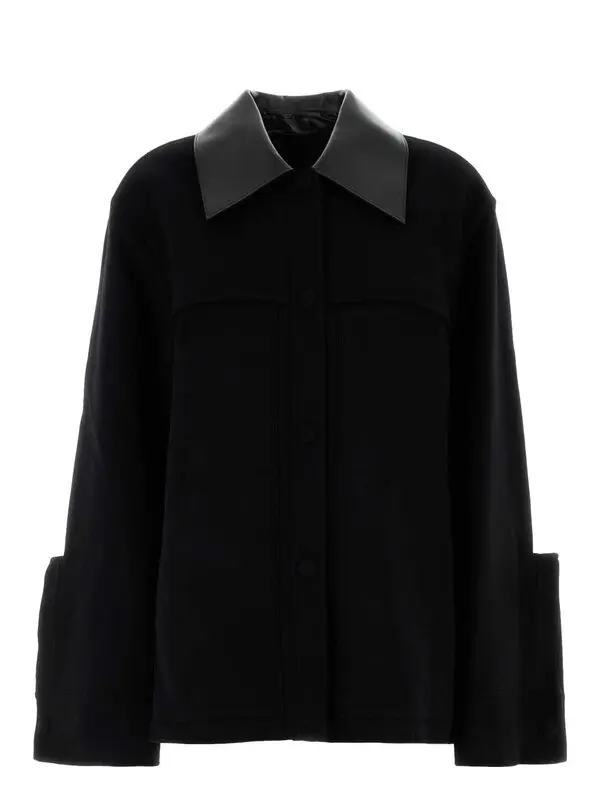 JIL SANDER Wool Jacket - Black