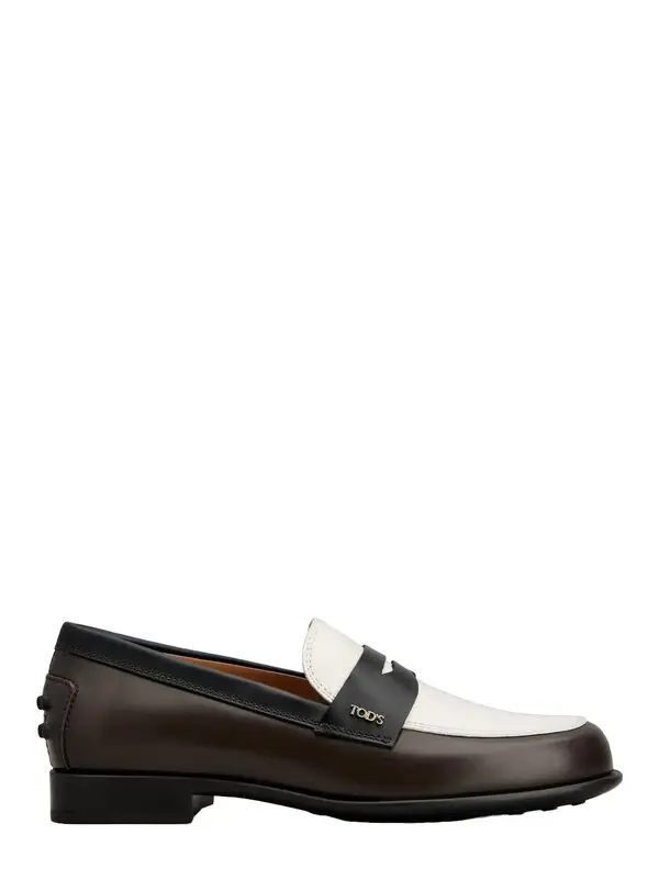 TOD'S Leather Loafers - Brown