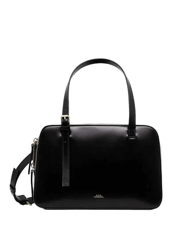 A.p.c. Sac Virginie Box Bag - Black
