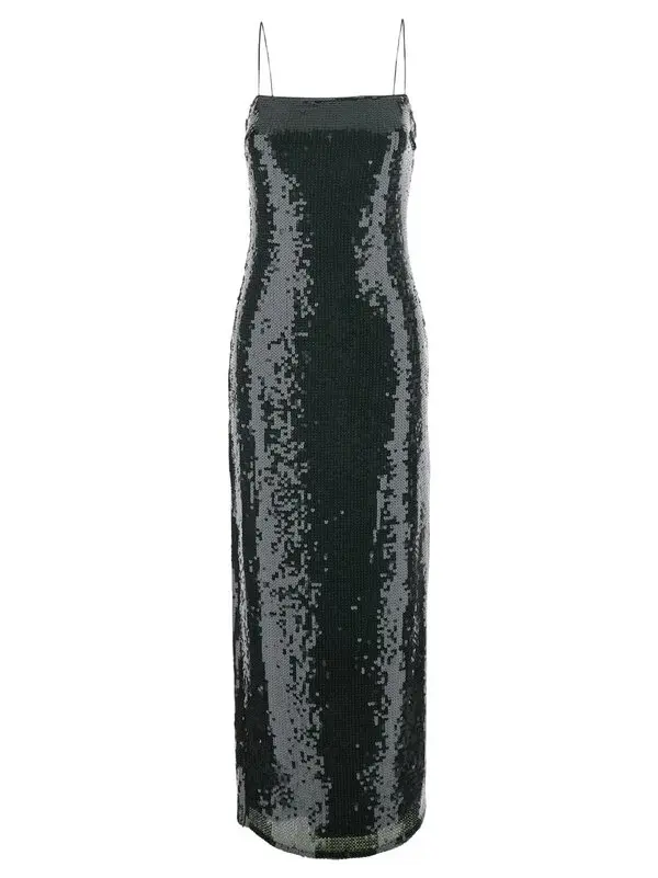 ROTATE BY BIRGER CHRISTENSEN Sequined Tech Fabric Maxi Dress - Multicolor