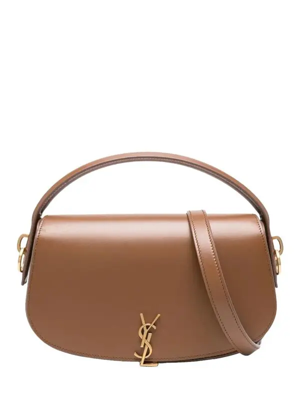 Saint Laurent Voltaire Bag In Box Leather - Brown