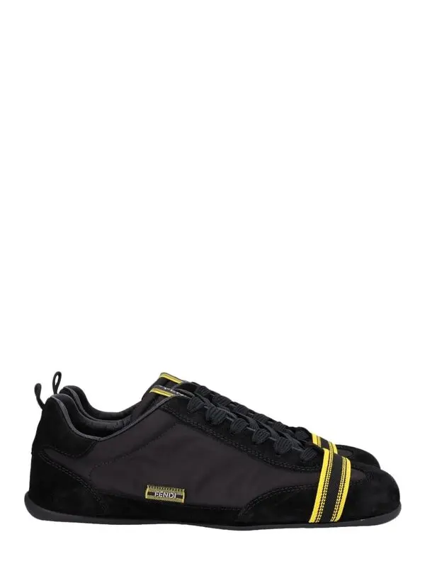 Fendi Wrap Lace Up Sneaker - Black