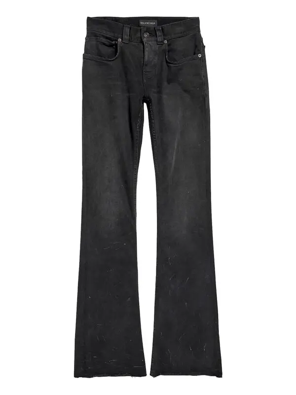 Balenciaga Slim Fit Bootcut Jeans - Black