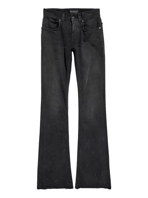 Balenciaga Slim Fit Bootcut Jeans - Black