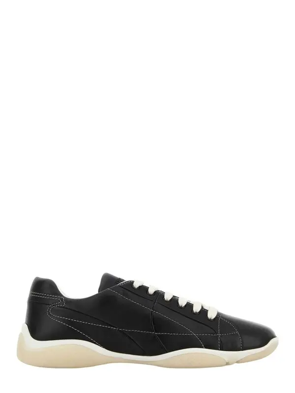 Prada Nappa Leather Sneakers - Black