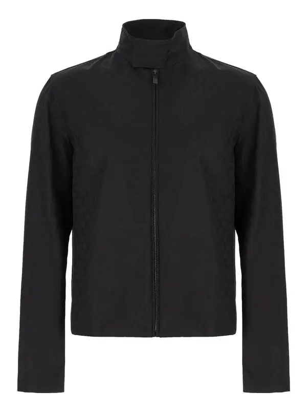 Gucci Zip Up Stand Collar Casual Jacket - Multicolor