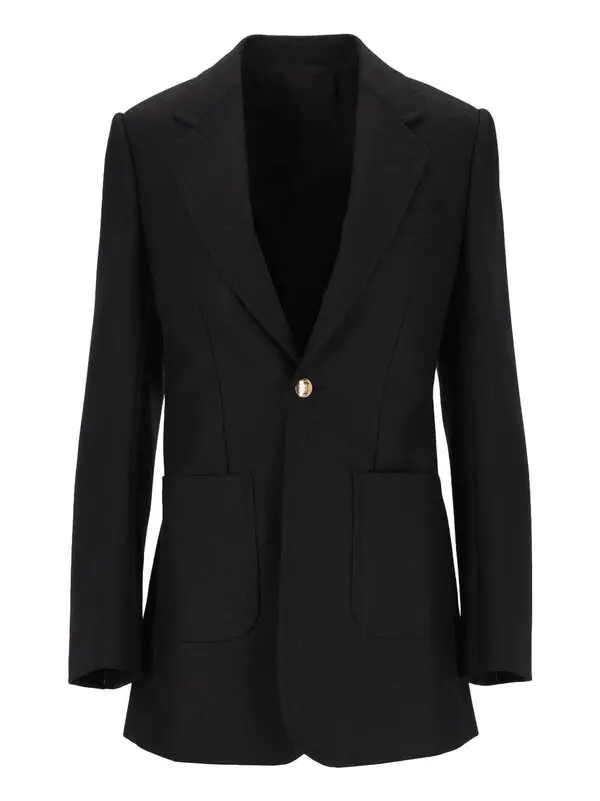 Celine Olivia Mohair Wool Jacket - Black