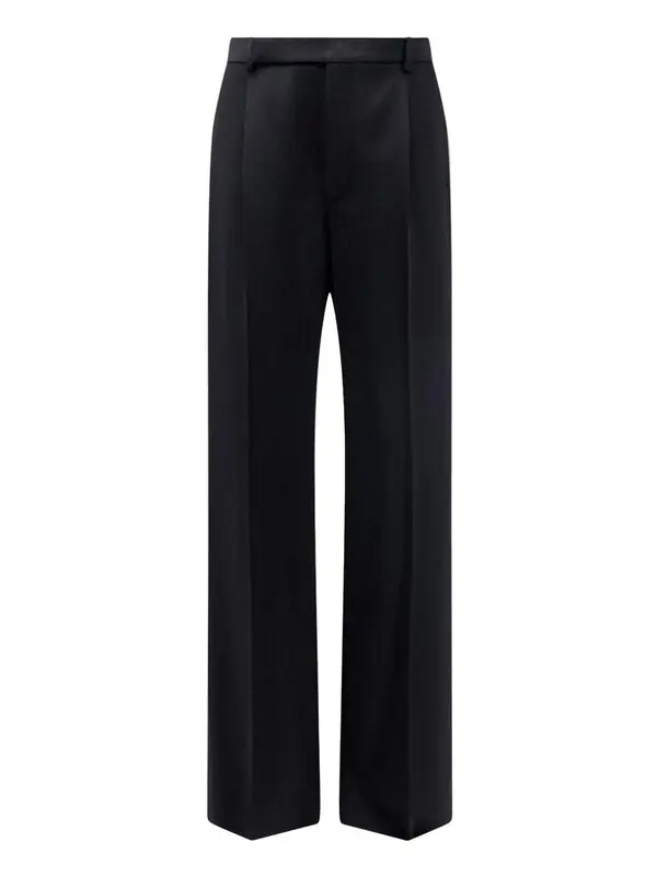 Saint Laurent Fluid Tailored Certified Wool Trousers - Multicolor
