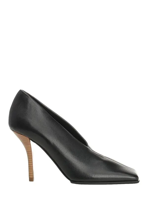 Alaïa Square Leather Pumps - Black