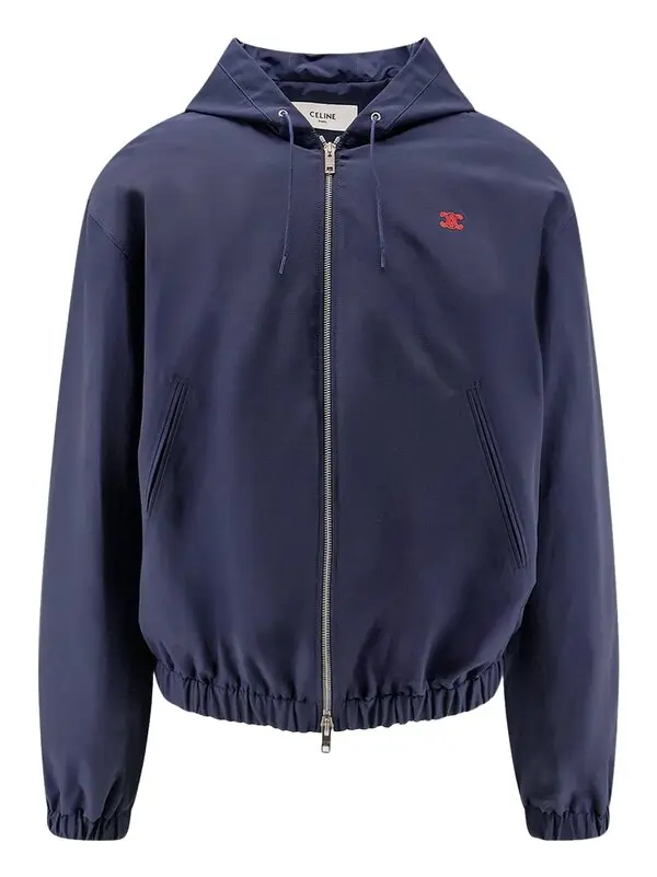 Celine Cotton Blend Hooded Jacket - Multicolor