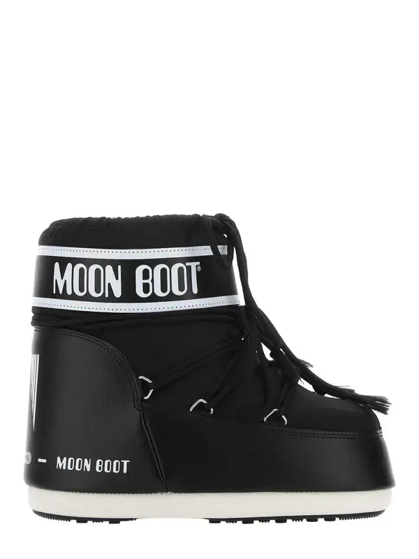 Moon Boot Nylon Icon Low Ankle Boots - Black
