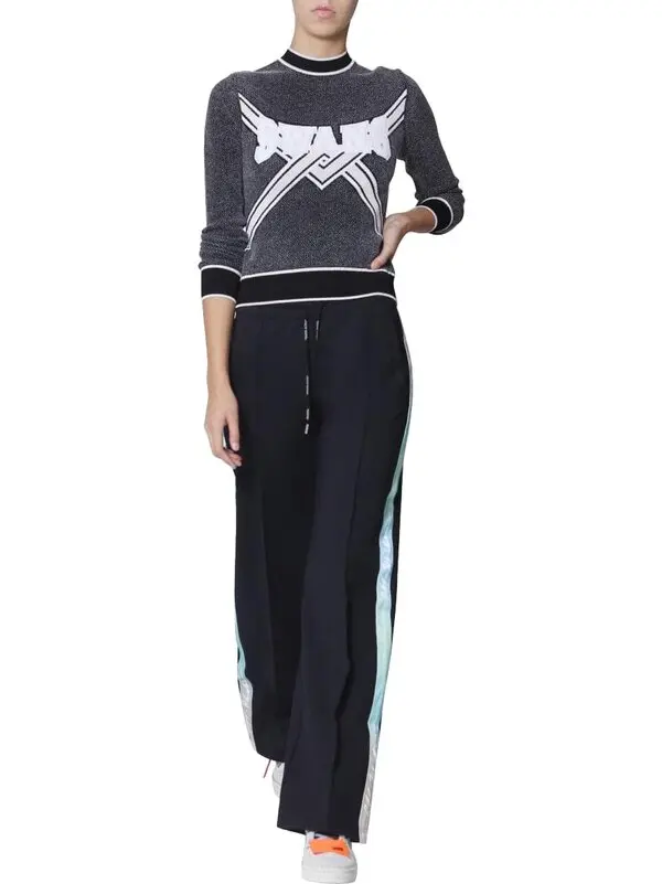 Off-White Cropped Sweater - Multicolor