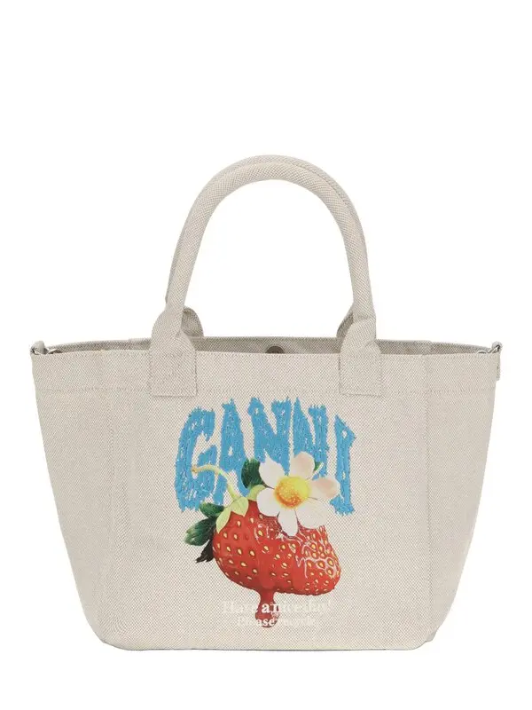 GANNI Easy Shoulder Bag - Cream