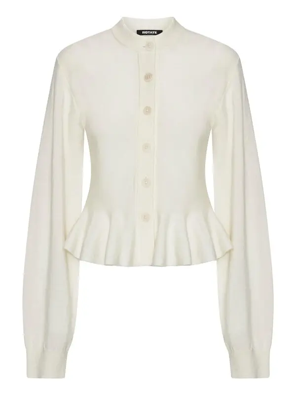 ROTATE BY BIRGER CHRISTENSEN Sculptured Knit Cardigan - Multicolor