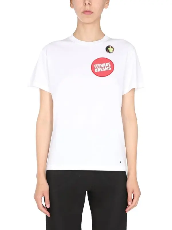 Raf Simons Teenage Dreams Short Sleeve T-shirt - White