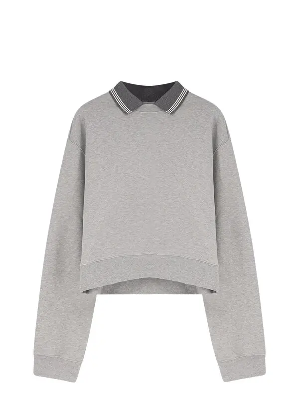 Miu Miu Melange Cotton Sweatshirt - Multicolor