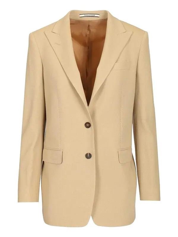 Tagliatore Wool Blazer - Cream