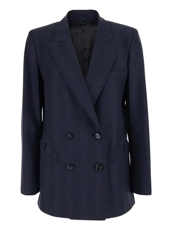 BLAZÉ MILANO Wool Checked Jacket - Multicolor