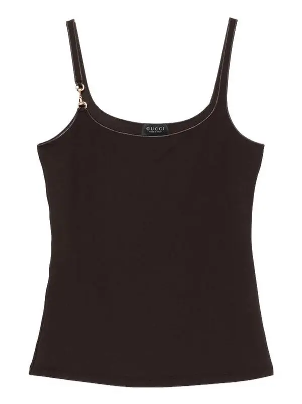 Gucci Stretch Tank Top - Brown