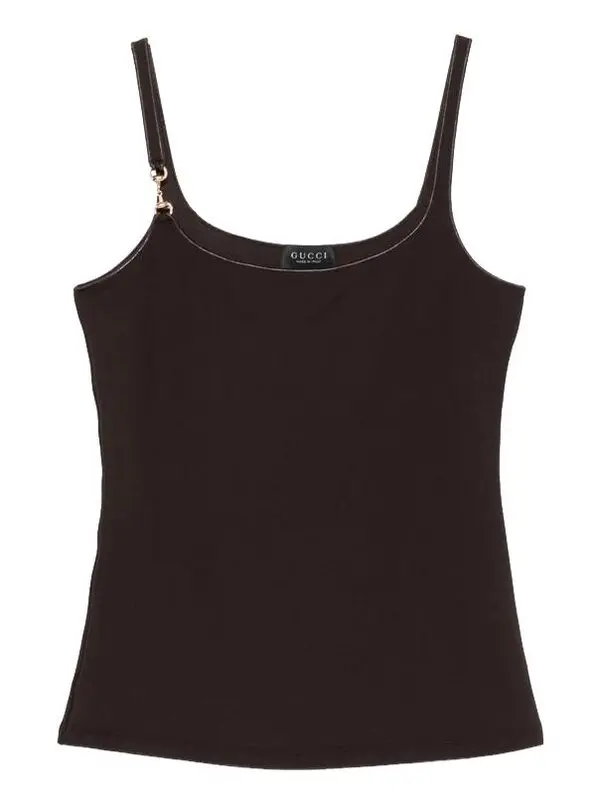 Gucci Stretch Tank Top - Brown