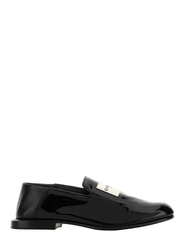 Givenchy Leather Label Loafers - Black