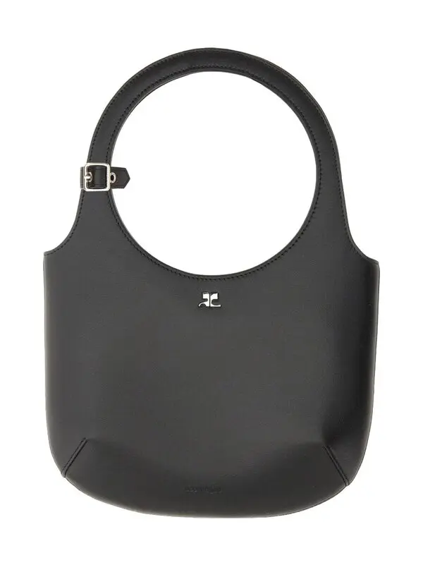 COURREGES Holy Leather Handbag - Black