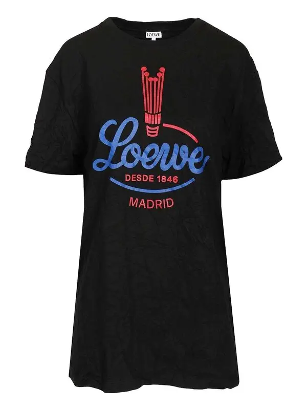 Loewe Cotton Blend T-shirt - Black