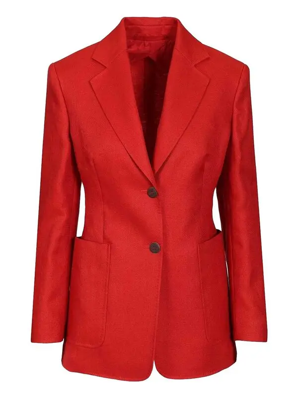 Max Mara Linen Blazer - Red